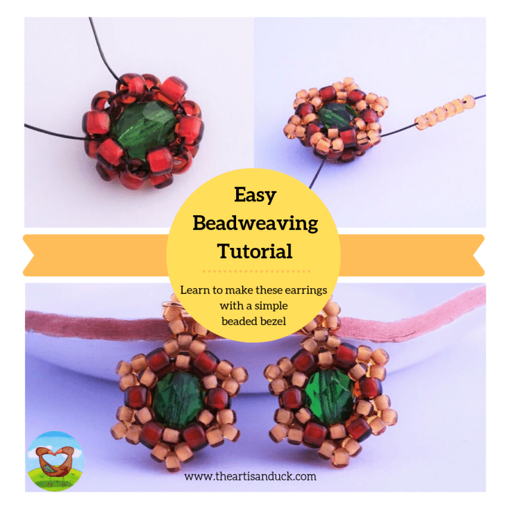 Easy Beaded Bezel Beadweaving Tutorial – The Artisan Duck