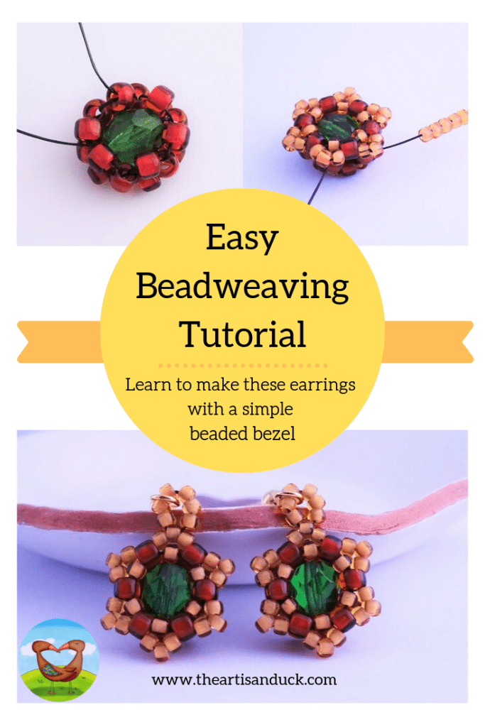 Easy Beaded Bezel Beadweaving Tutorial – The Artisan Duck