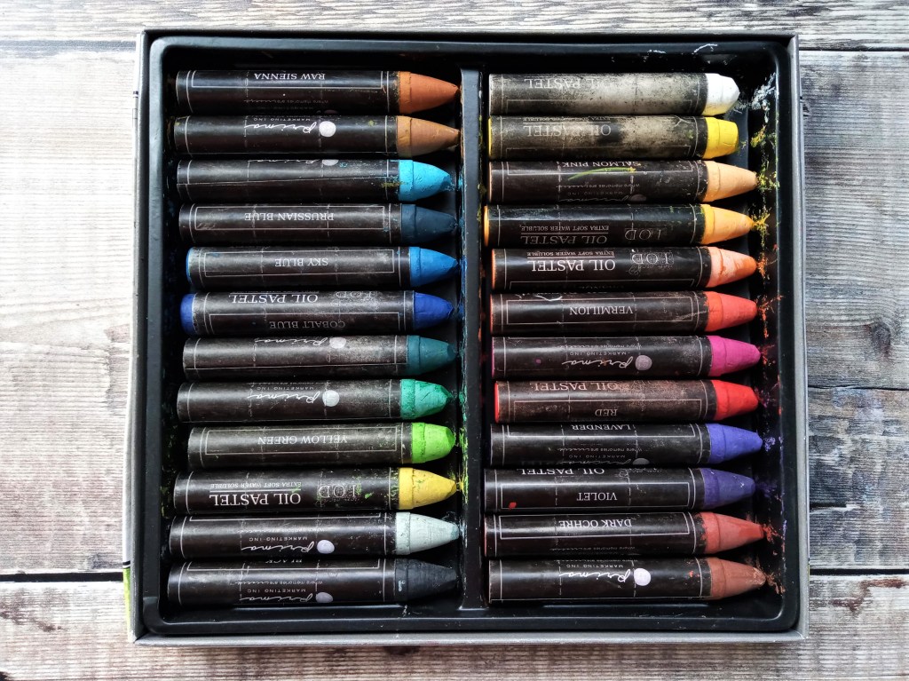 How I Use Water Soluble Oil Pastels – The Artisan Duck