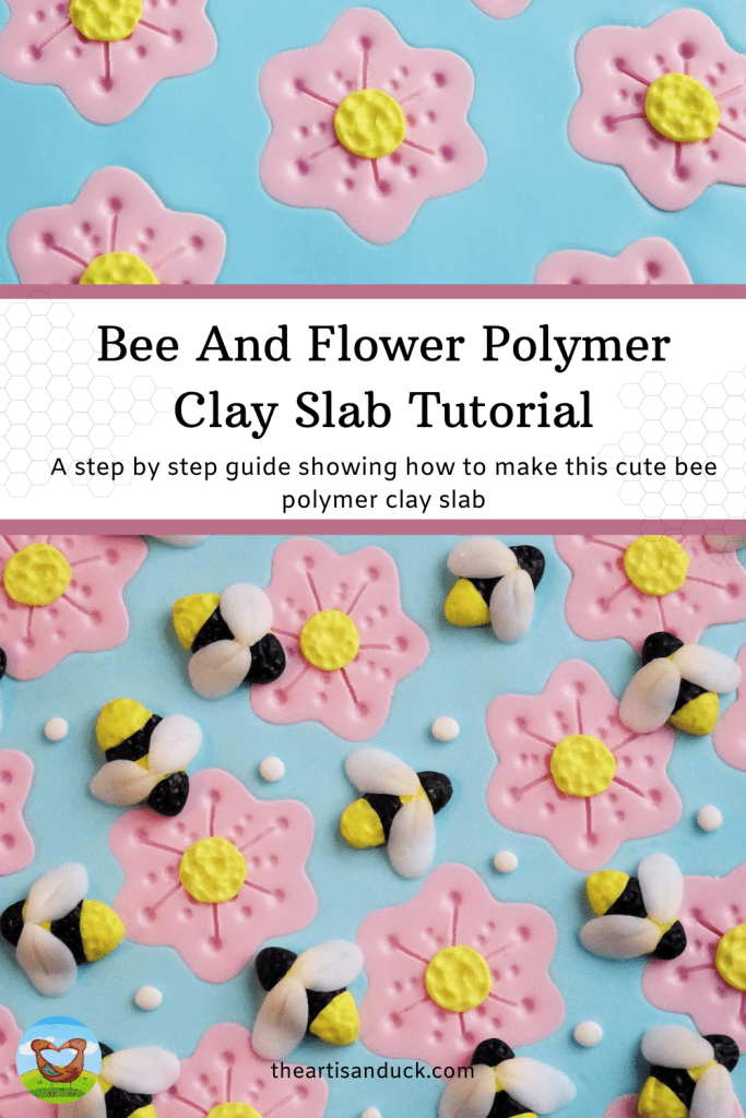 Cute Bee Polymer Clay Slab How To – The Artisan Duck