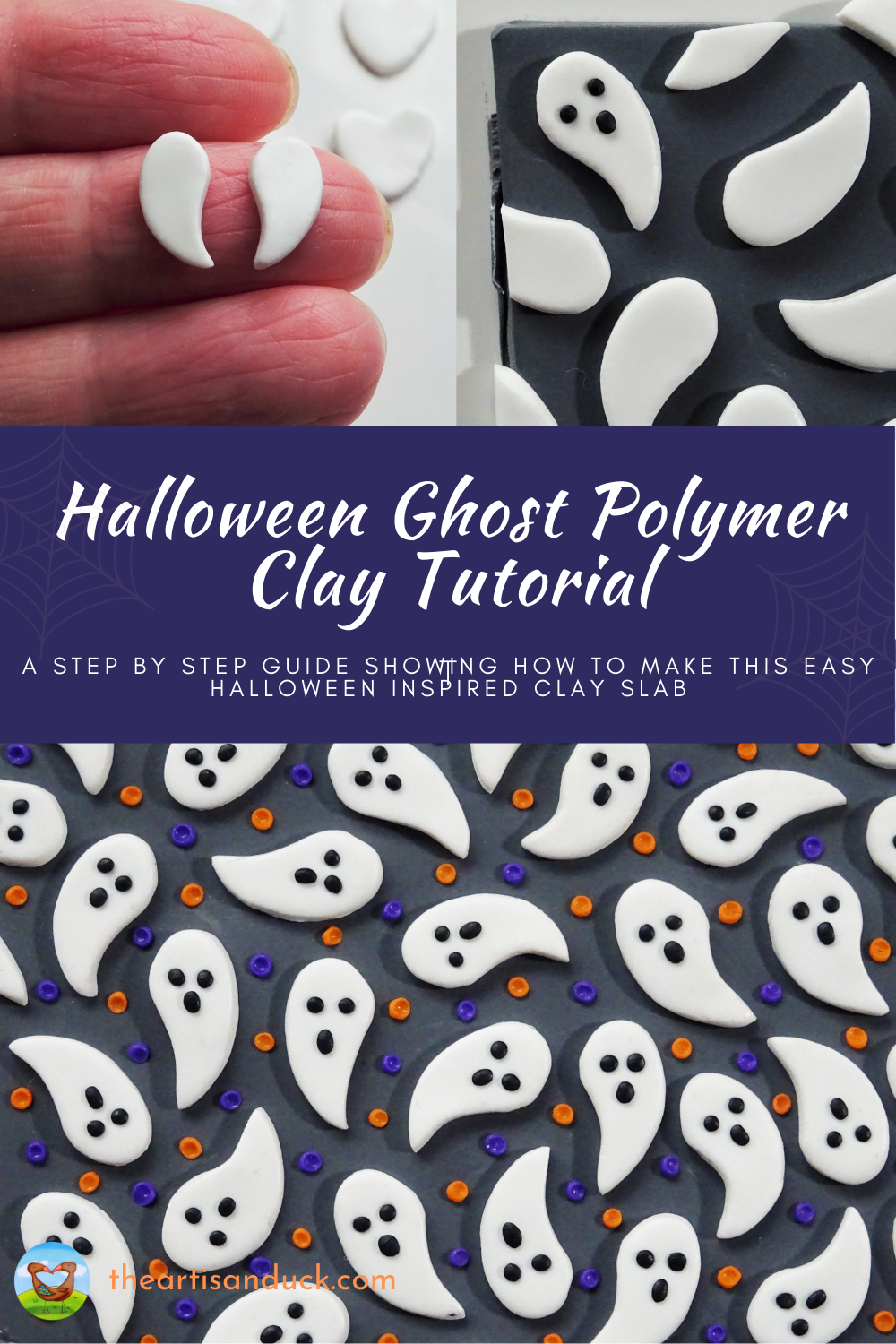 Halloween Ghost Polymer Clay Tutorial – The Artisan Duck