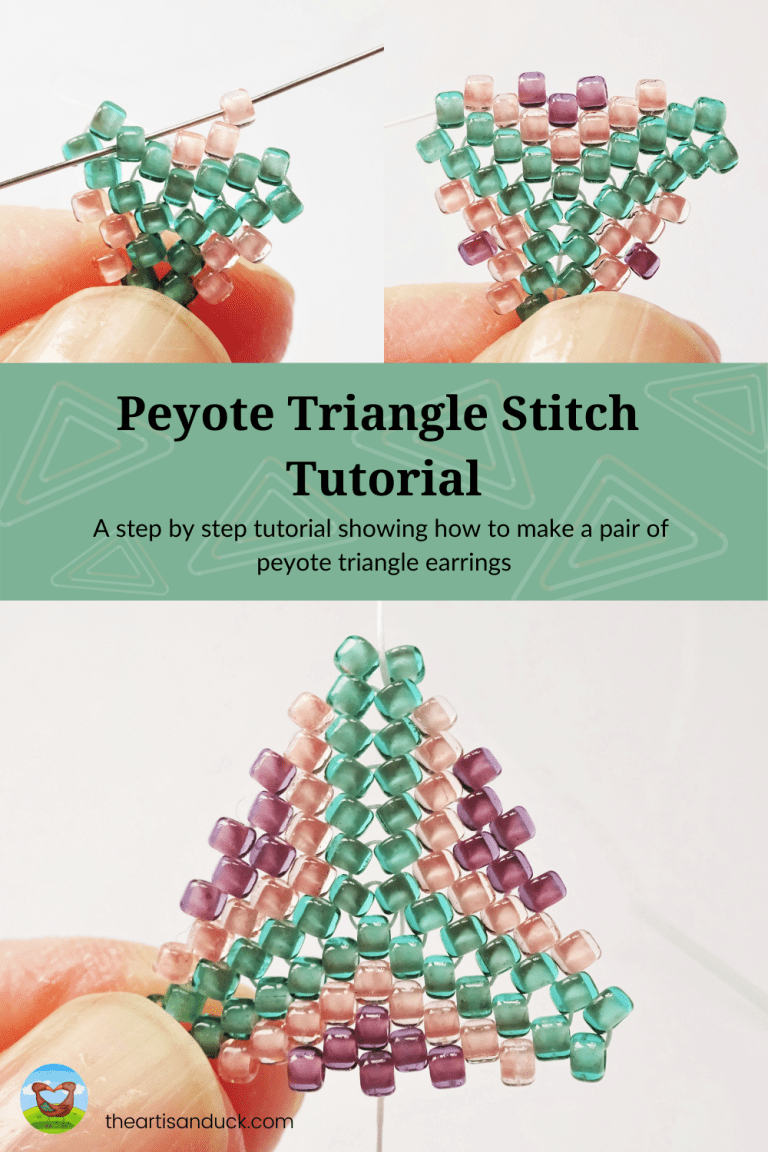 How To Make Peyote Triangle Earrings – The Artisan Duck