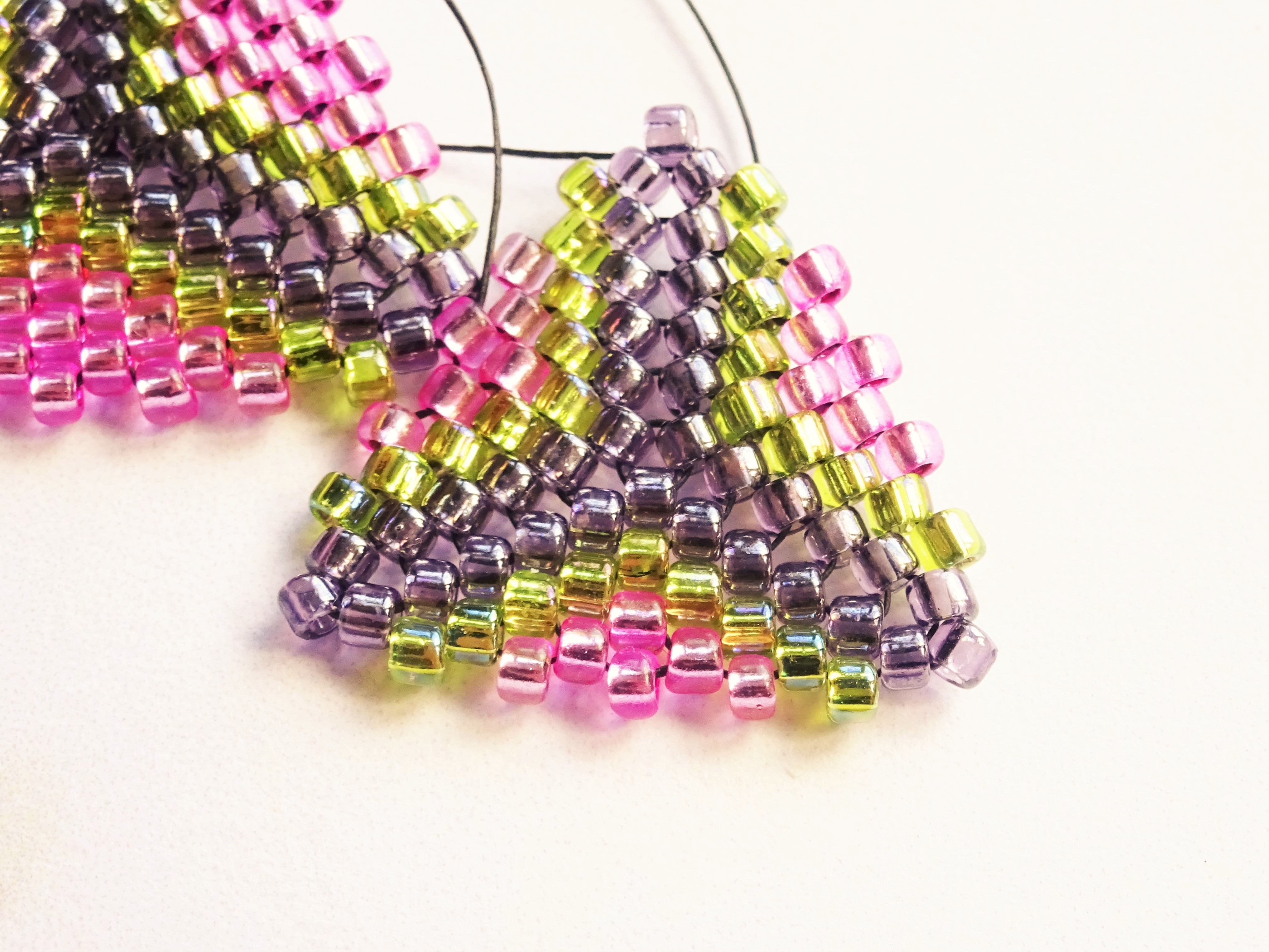 Peyote Stitch Triangle with Twisted Rope Necklace – The Artisan Duck