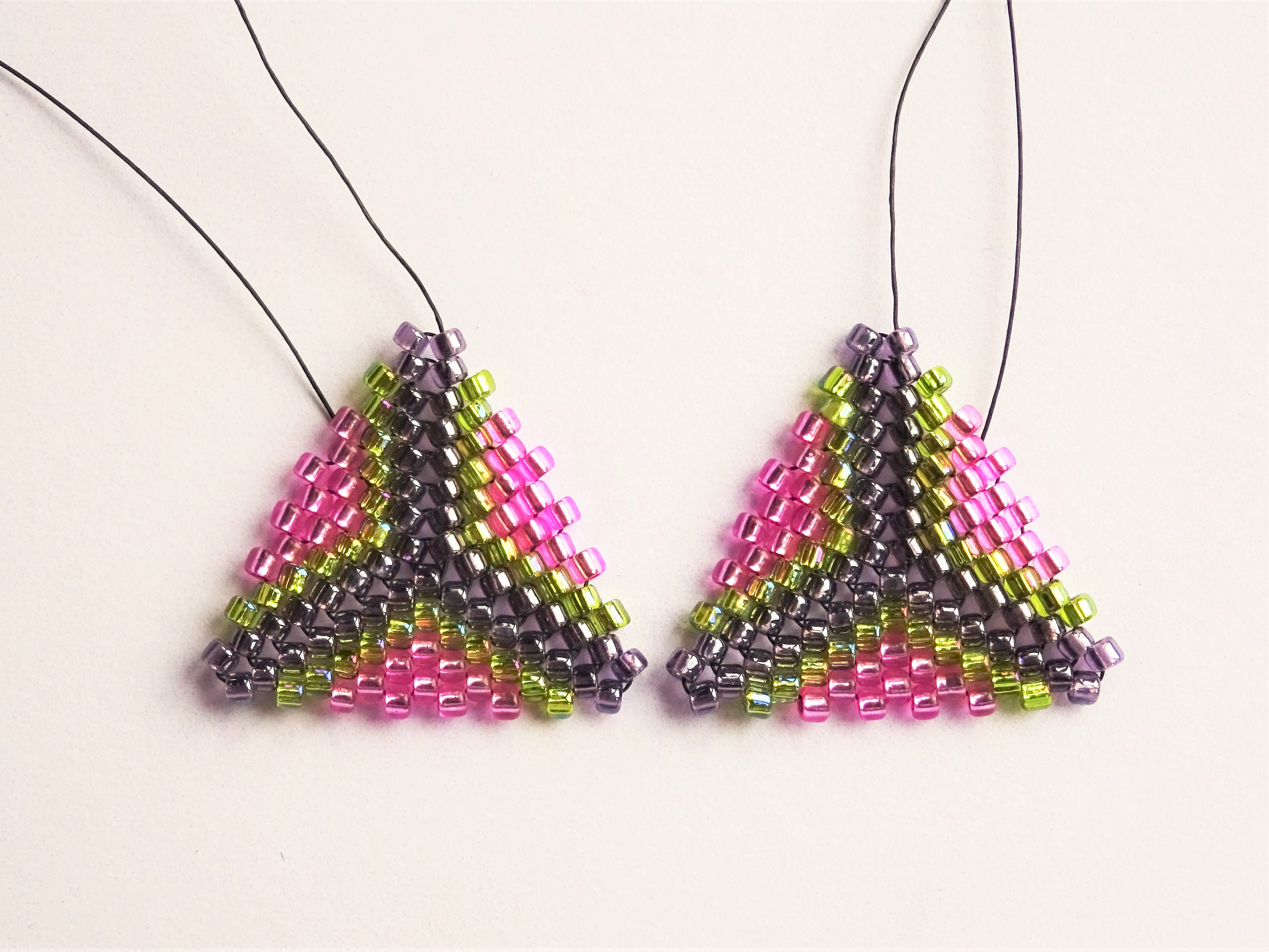 Peyote Stitch Triangle with Twisted Rope Necklace – The Artisan Duck
