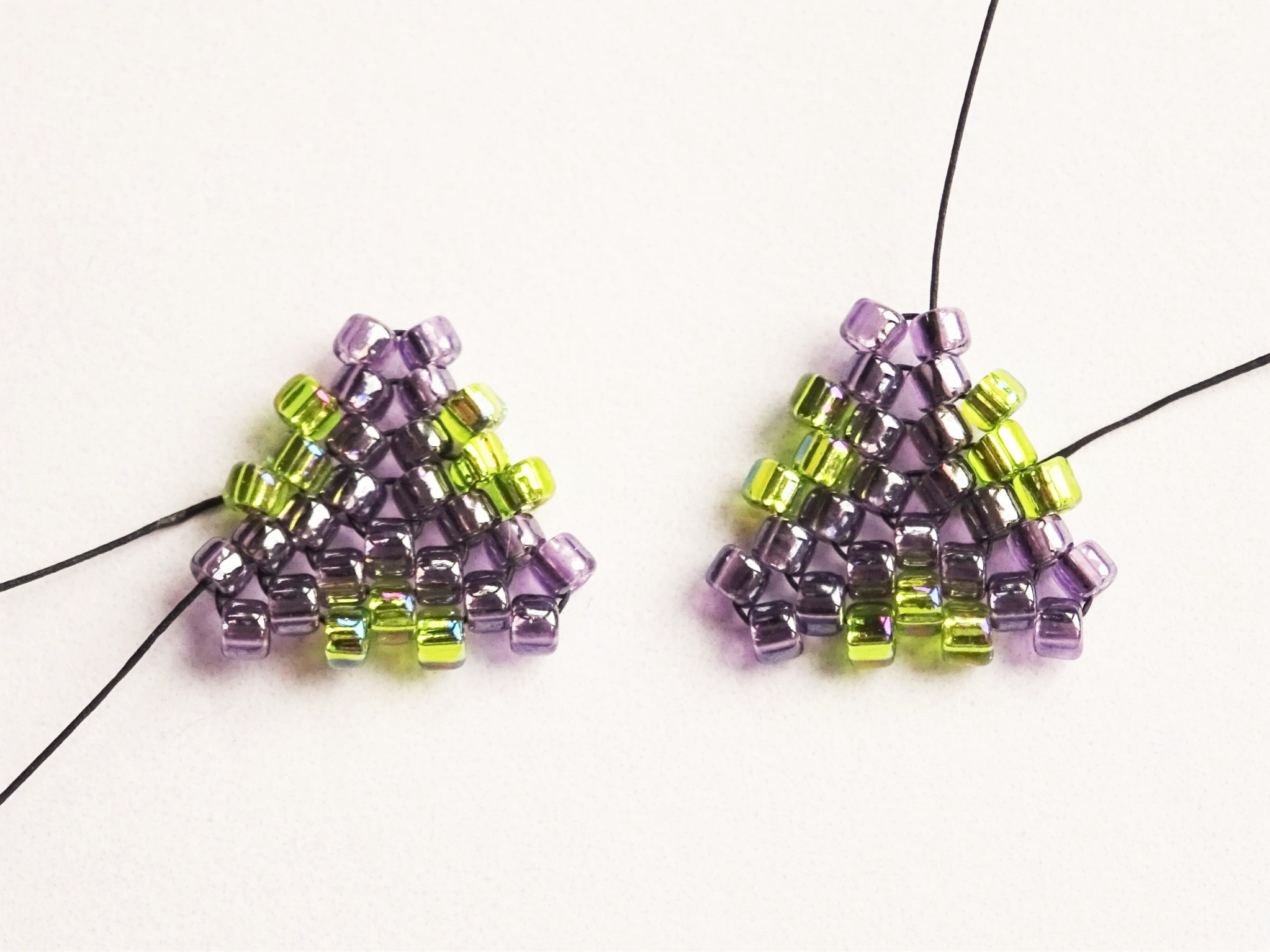Peyote Stitch Triangle with Twisted Rope Necklace – The Artisan Duck