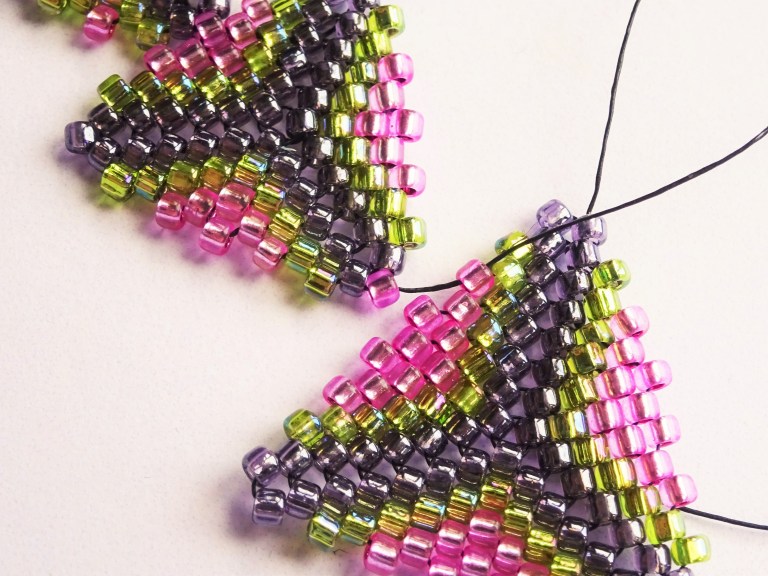 Peyote Stitch Triangle with Twisted Rope Necklace – The Artisan Duck