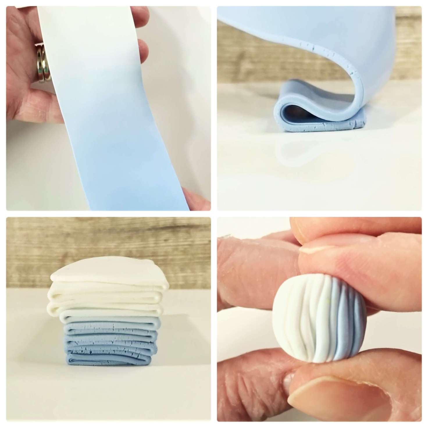 Polymer Clay Skinner Blend Flower Cane Tutorial – The Artisan Duck