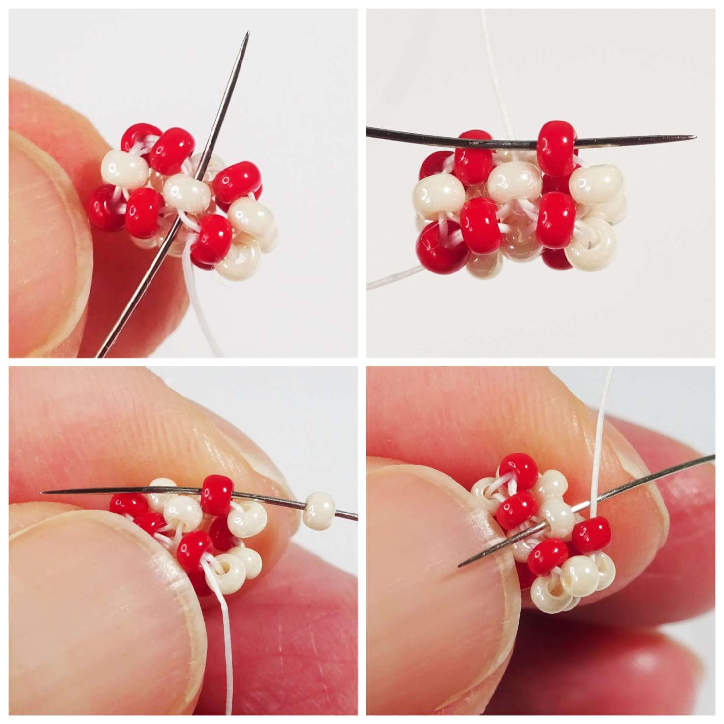 How To Make A Cubic Right Angle Weave Heart Pendant – The Artisan Duck