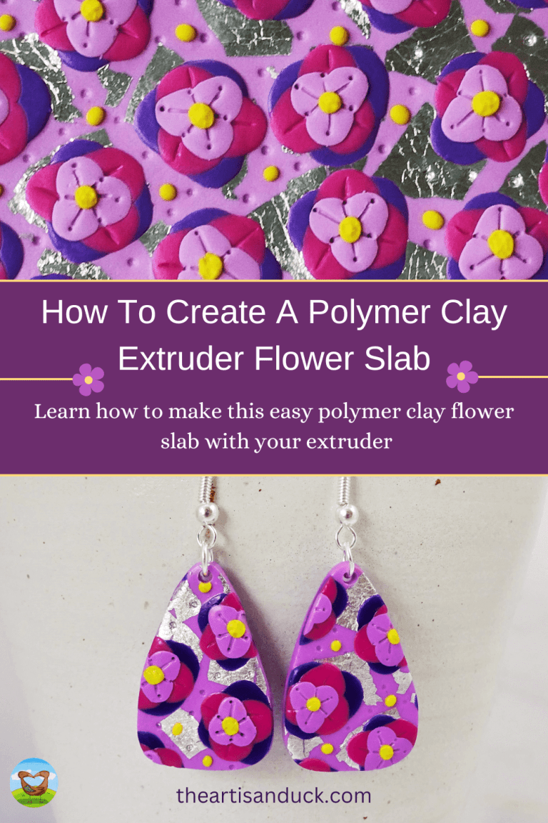How To Create A Polymer Clay Extruder Flower Slab – The Artisan Duck