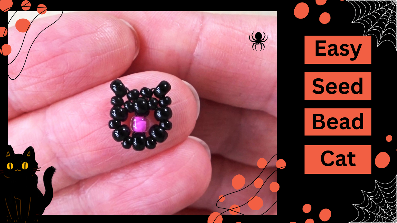 Create a Quick Seed Bead Cat Head – An Easy Halloween Crafting Tutorial ...