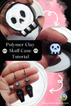 Polymer Clay Skull Cane Tutorial – Halloween Jewellery Making. – The ...