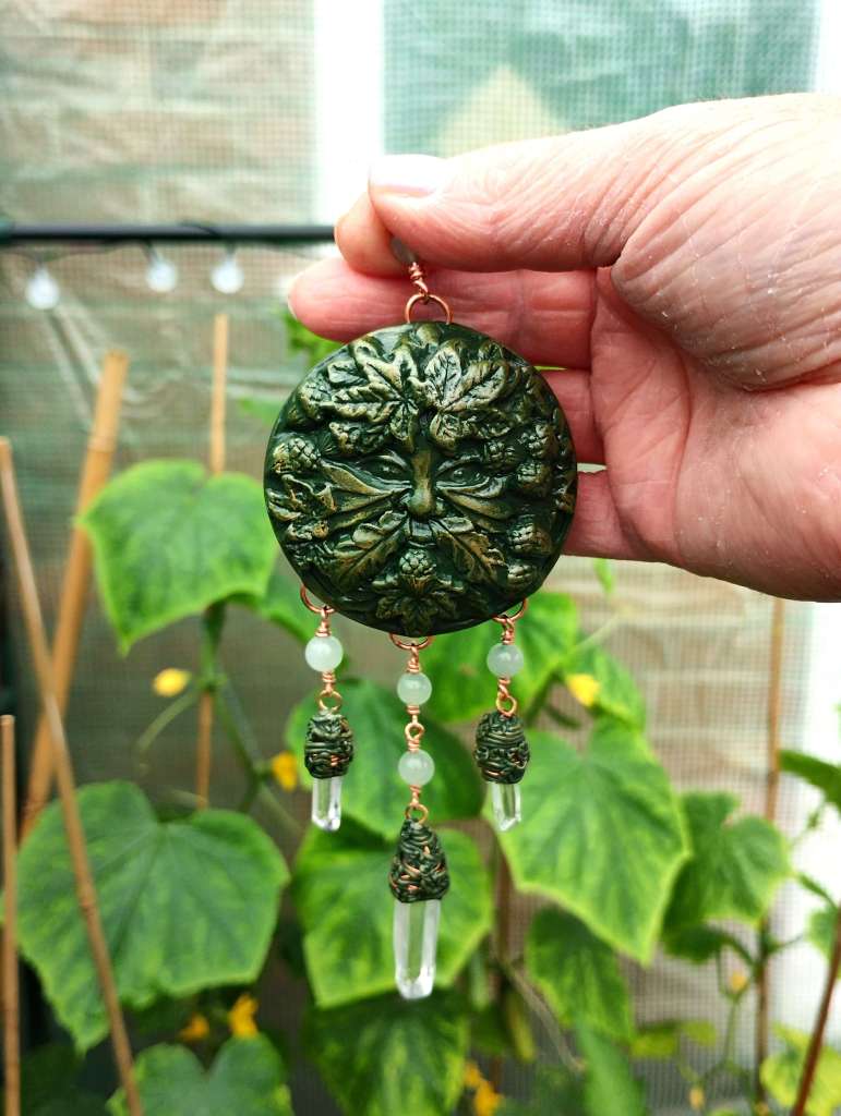 Making a Unique Green Man Wall Art Piece with Polymer Clay – The ...