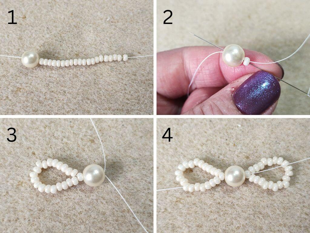 Pearl and Seed Bead Beaded Bow Tutorial | Step-by-Step Guide – The ...
