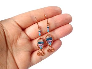 Create Wire Wrapped Fish with Seed Beads – The Artisan Duck